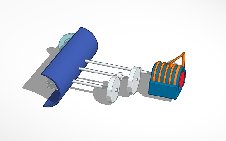 3D design WPEG (water powered electric generator) - Tinkercad