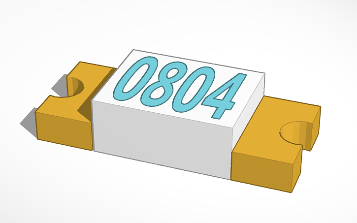 3D design LED 0804 (SMD) | Tinkercad