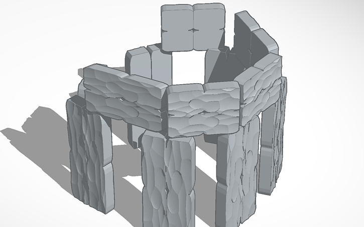 3D design stone henge #template #design | Tinkercad