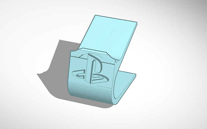 3D design PS4 controller stand - Tinkercad