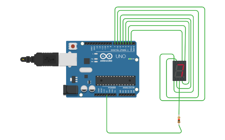 Circuit design Exercicio 1 - Tinkercad