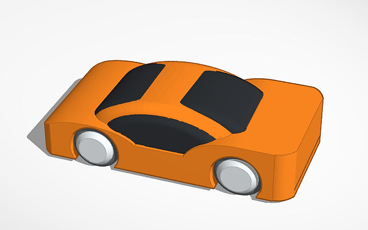 3D design SPORTS CAR - Tinkercad