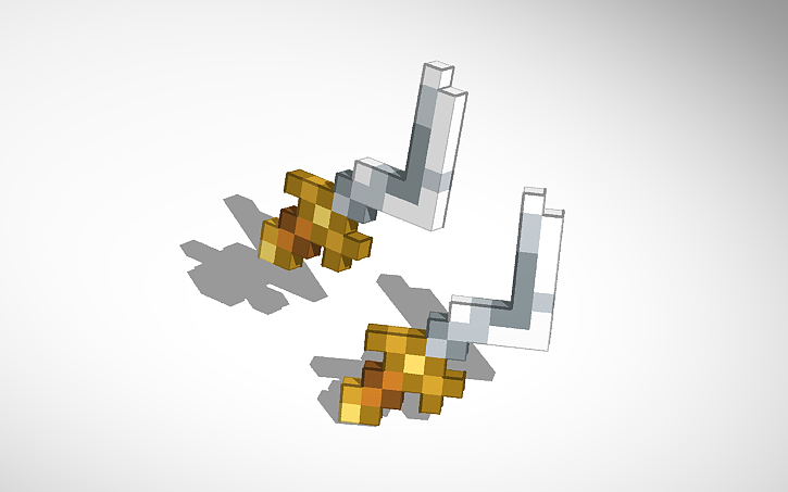 3D design Moon Daggers from MC Dungeons - Tinkercad