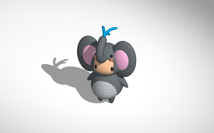 3D design Elephant Chibi Entry | Tinkercad