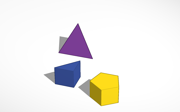 3d Design Elongated Triangular Pyramid Tinkercad