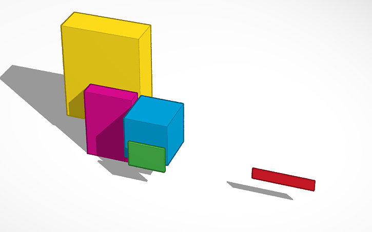 3D design 6.2 rectangular prisms | Tinkercad