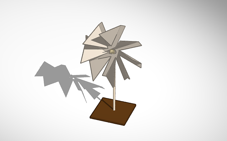 3D design garden/home windmill - Tinkercad