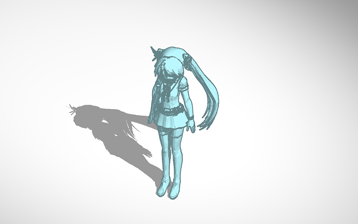 3D design anime girl - Tinkercad