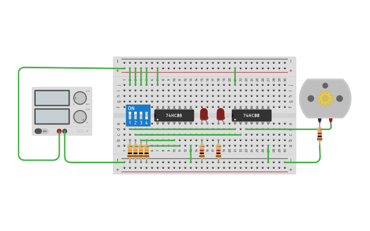 Circuit design operating room - Tinkercad