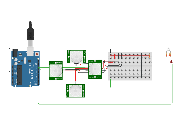 Circuit design Simili radar-Rolon, Gonzalo Nahuel - Tinkercad