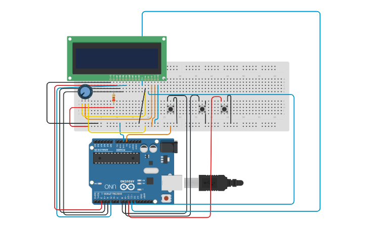 Circuit design Rock Paper Scissors | Tinkercad