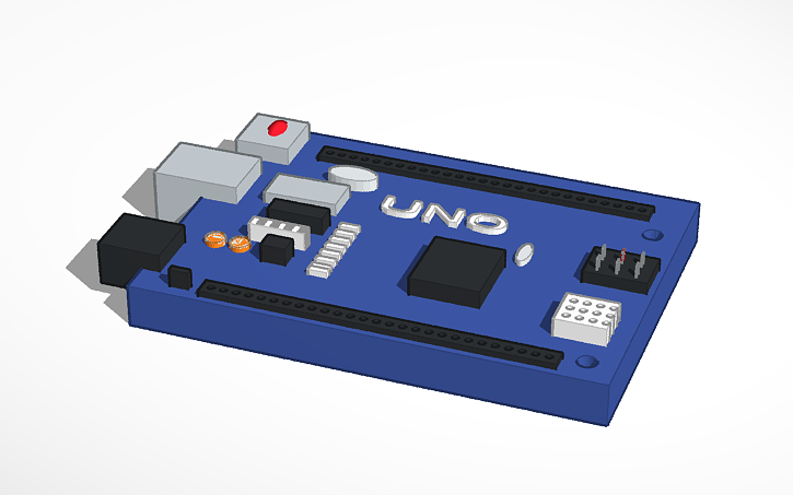 3d Design Arduino Uno Tinkercad 2106