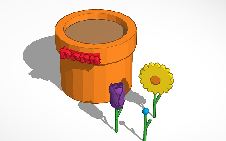 3D design Flowers - Tinkercad