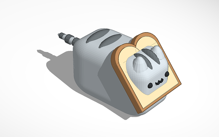 3D design pusheen kitty - Tinkercad