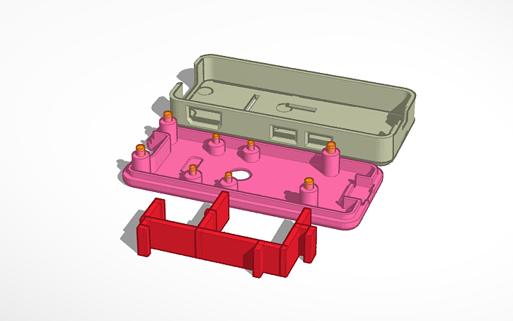 3D design Raspberry Pi Zero W Camera mount - Tinkercad