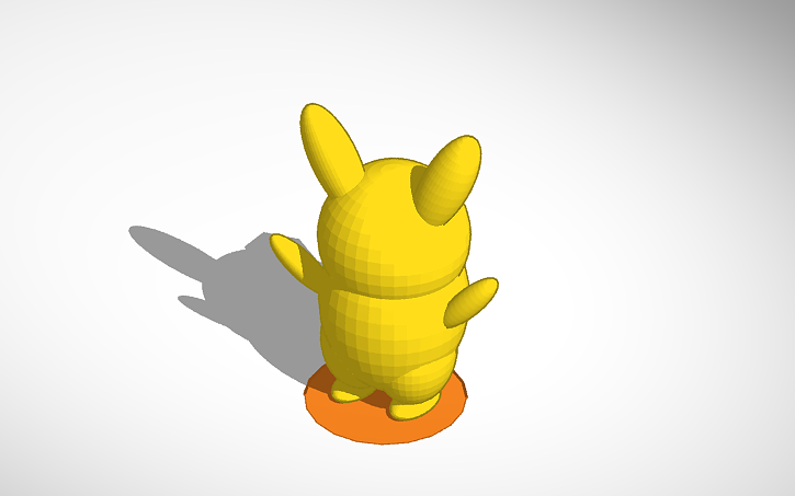 3D design pikachu - Tinkercad