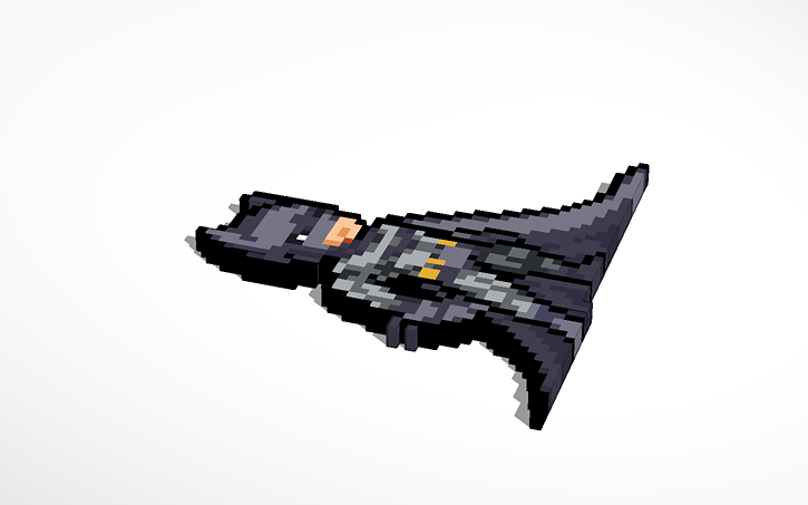 3D design Batman 8-Bit - Tinkercad