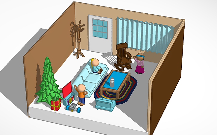 3D design Living Room - Tinkercad