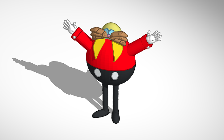 3D design Dr. Eggman - Tinkercad