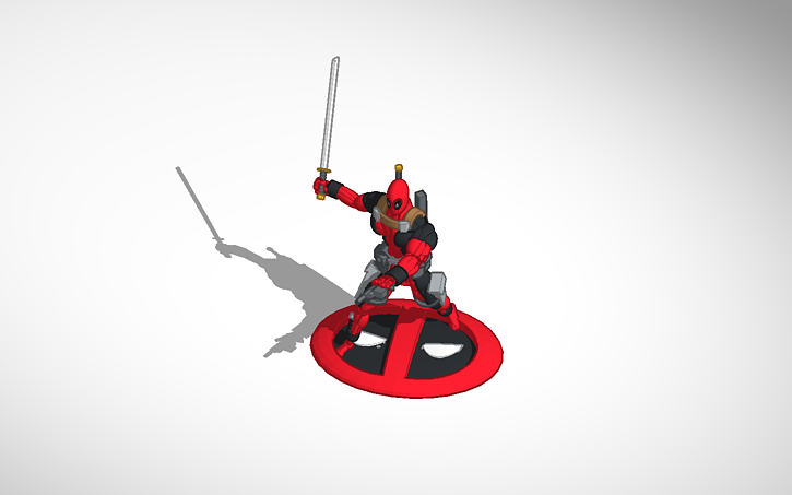 3d Design Deadpool Tinkercad
