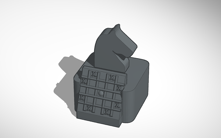 3D design [CARD] Knight - Tinkercad