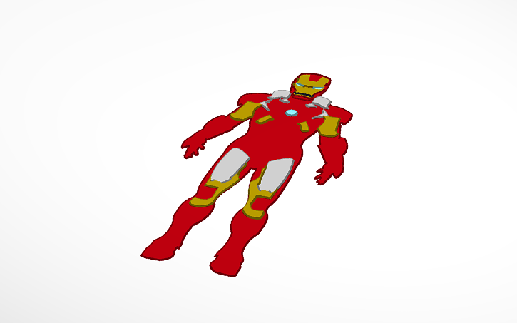 3D design Iron man MK7 suit - Tinkercad