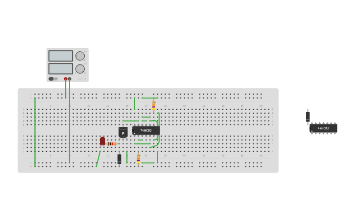 Circuit design Examen practica primer periodo - Tinkercad
