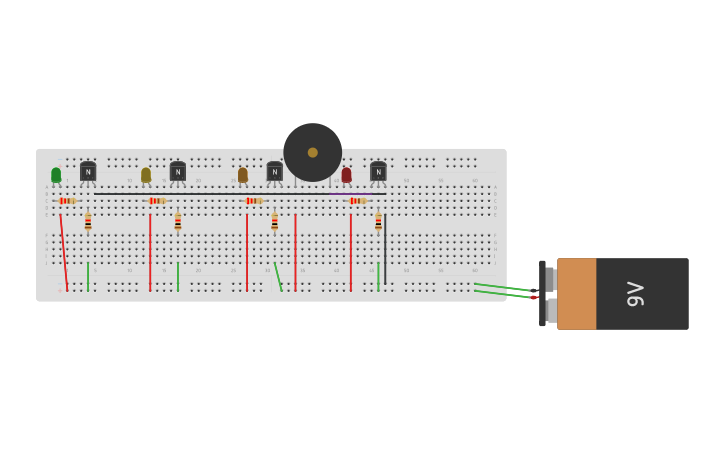 Circuit Design Water Level Indicator Tinkercad