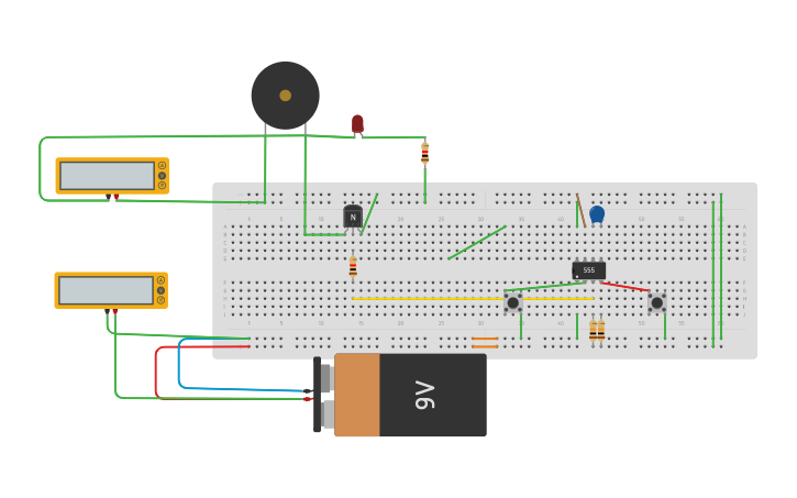 Circuit design panic alarm circuit - Tinkercad