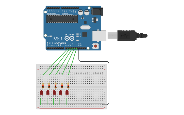 Circuit Design Comunicação Serial Arduino Tinkercad