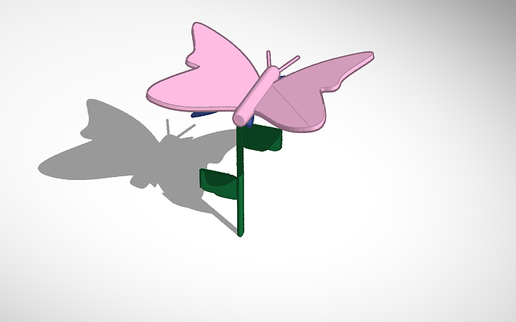 3D design Butterfly - Tinkercad