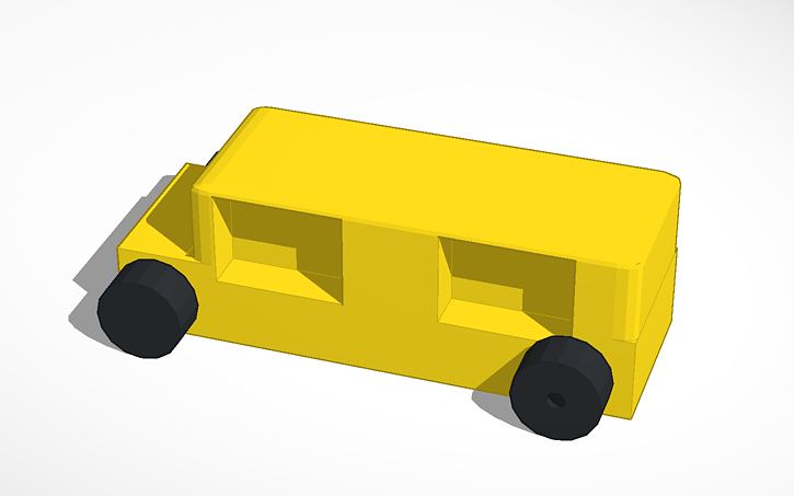 3D design school bus - Tinkercad