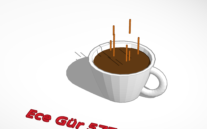 3D design Bir Fincan Kahve (Coffee) - Tinkercad