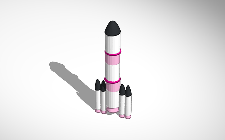 3D design PSLV Rocket! | Tinkercad