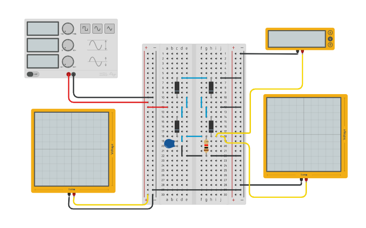 Circuit design Praktek 4 Electronical analog- adrian zulkah putra | Tinkercad