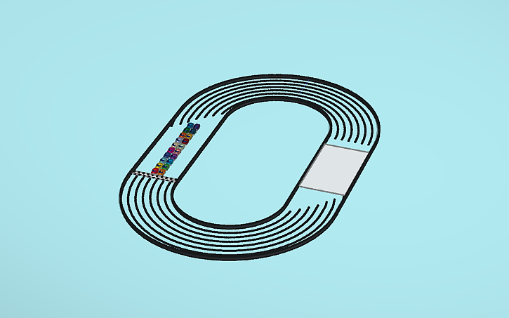 3D design Sim Lab Speedway v3 (Motor Connectors!) - Tinkercad