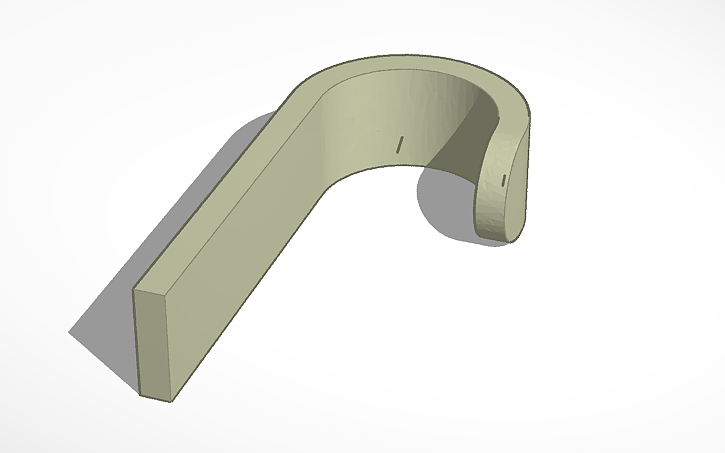 3D design Large Hook (remixed) - Tinkercad