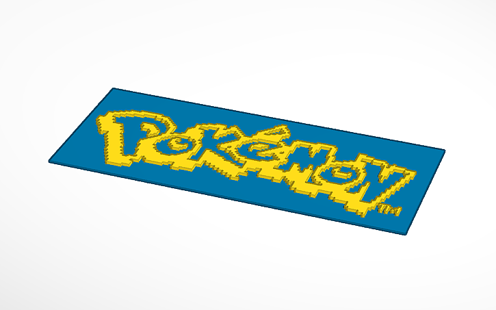 3D design pokemon pixel art - Tinkercad