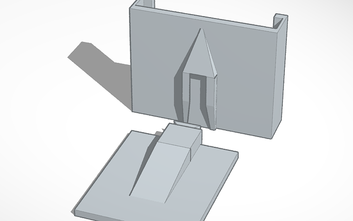 3D design Note 2 car mount - Tinkercad