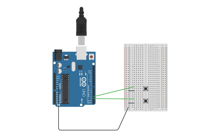 Circuit Design Counting To 10 Via Polling With Interrupts Tinkercad