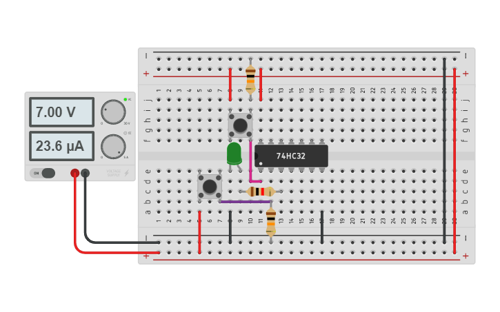 Circuit design TP3 EJERCICIO N°6 - Tinkercad Circuit design TP3 EJERCICIO N°6 - Tinkercad