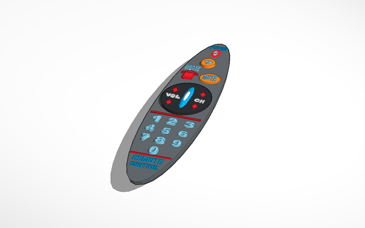 3D design Remote control - Tinkercad