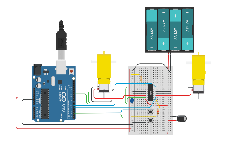 Circuit design Exam 1 Coding | Tinkercad