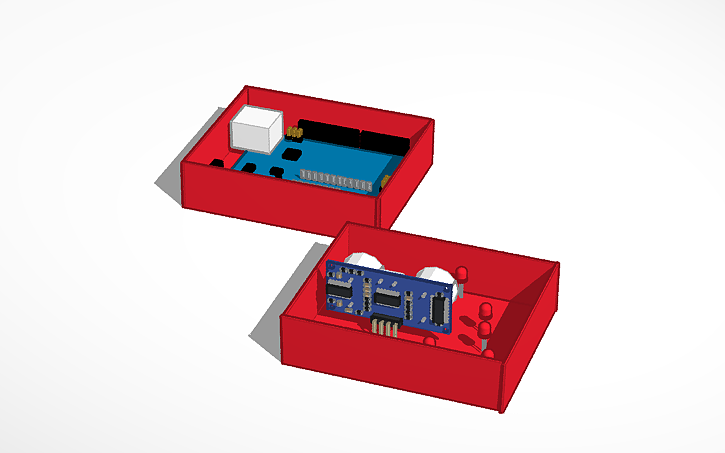 3D design Arduino Case - Tinkercad