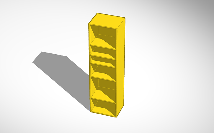 3D design container shelves - Tinkercad