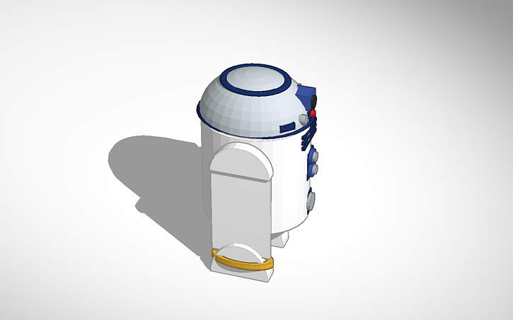 3D design R2-D2 - Tinkercad