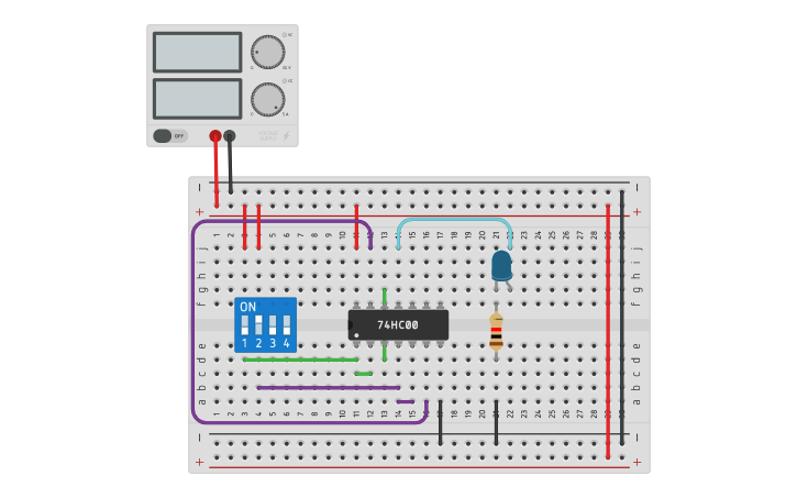 Circuit design Exp 2 OR gate using NAND gate | Tinkercad