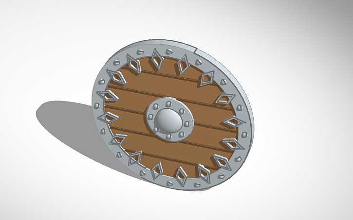 3D design Viking Shield - Tinkercad