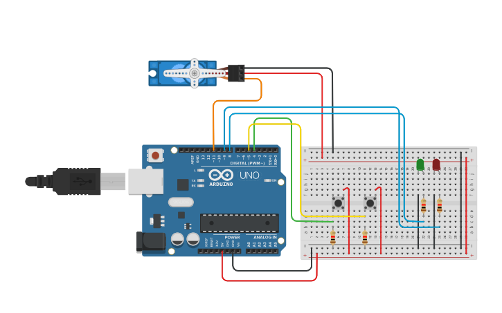 Circuit design taller sumativo semana 11 - Tinkercad