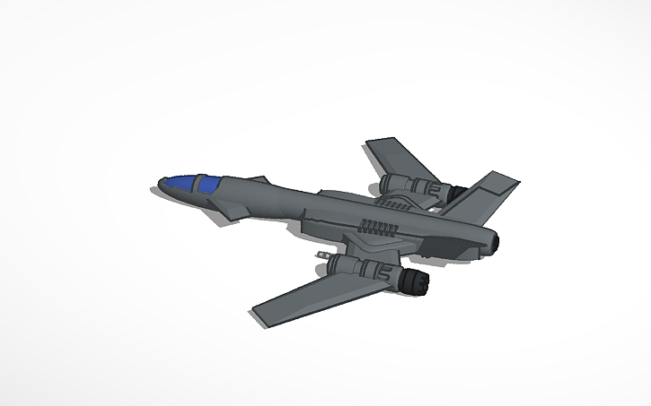 3D design VSSF-X1A - The "Valkyrie Switchblade" Stealth Fighter | Tinkercad
